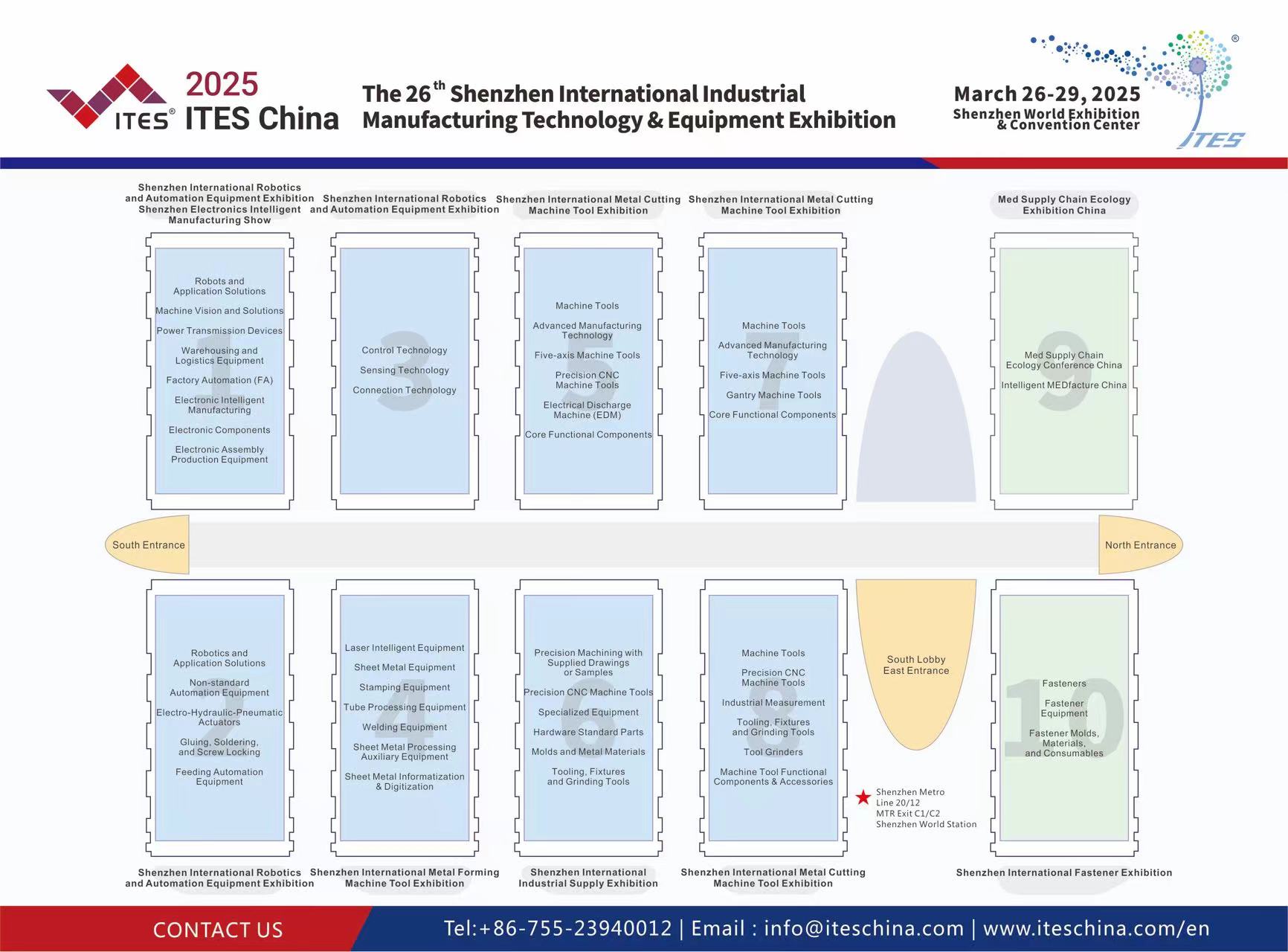 ITES 2025 Floor Plan - ITES深圳工业展